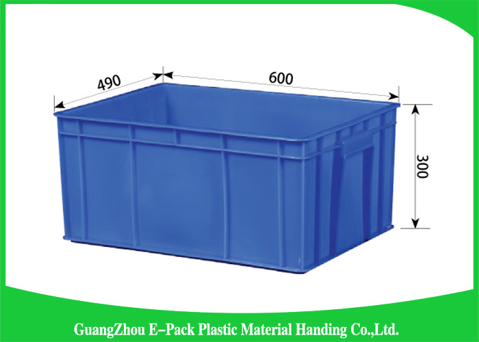 Blue Stackable Plastic Bins Convenience Stores , Standard Size Plastic ...