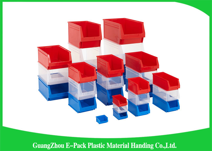 Top Plastic Solid Warehouse Storage Bins Space Saving Long Service Life PE