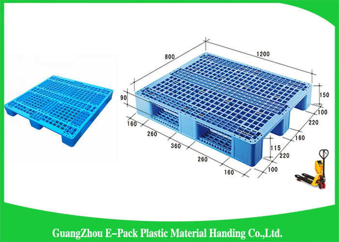 Single Face Small Plastic Pallets With Steel Tubes Inside , Light Duty ...