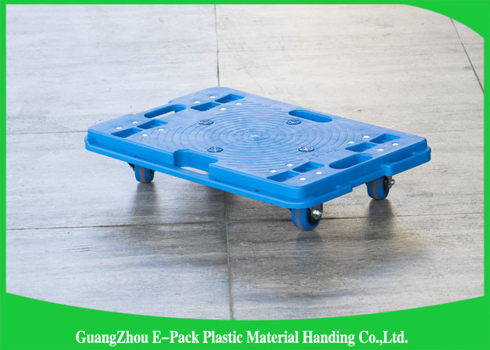 150KG 4 Wheel Cart Dolly For Plastic Crate , Recyclable Heavy Duty ...