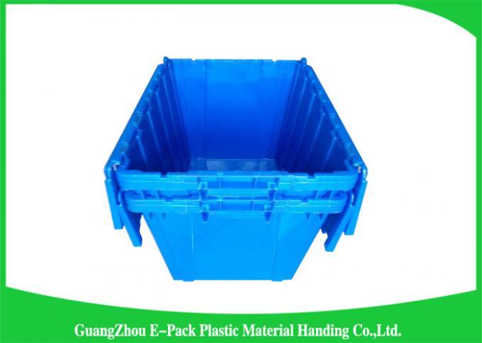 60L Large Plastic Storage Boxes With Lids , Plastic Shipping Containers ...