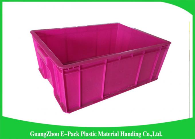 Blue Stackable Plastic Bins Convenience Stores , Standard Size Plastic ...