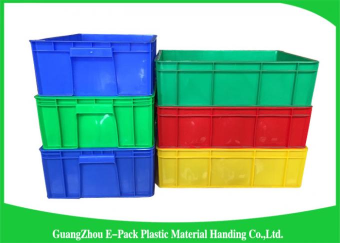 Top Plastic Solid Stacking Storage Bins , Agriculture Large Plastic Storage Boxes