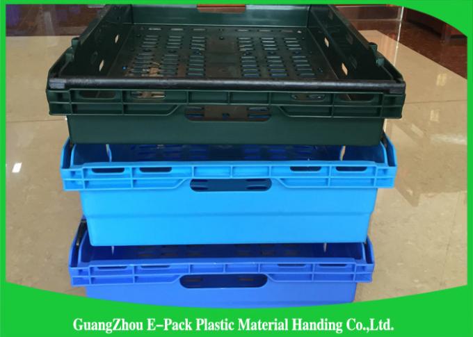 Household Plastic Food Crates Foldable Folding Solid For Fruit And ...