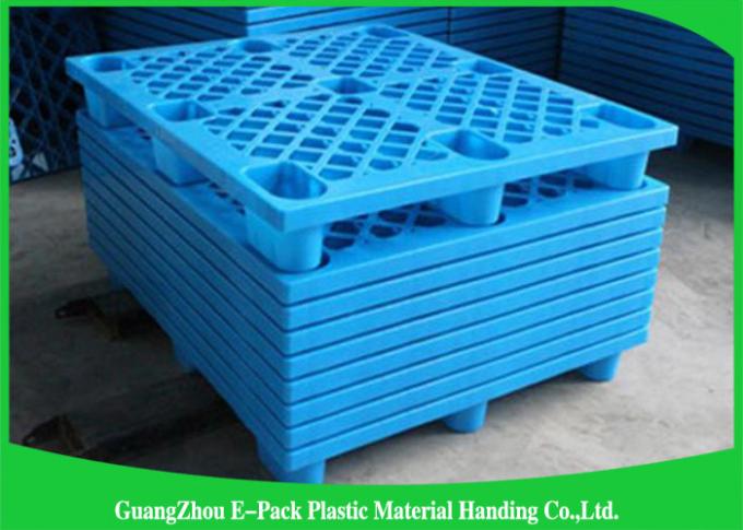 Stackable Black Plastic Skids Pallets , Lightweight Plastic Pallets 100 ...