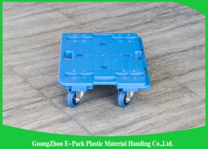 150KG 4 Wheel Cart Dolly For Plastic Crate , Recyclable Heavy Duty ...