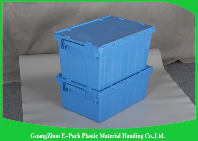 Standard Plastic Attached Lid Containers Foldable Large Distribution ...