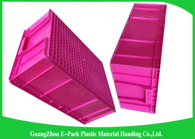 Self Adhesive Label Holders Stackable Plastic Storage Containers , Euro ...