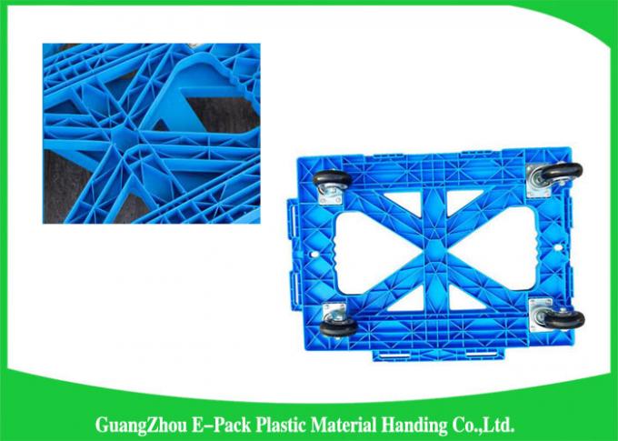 150kg Durable Heavy Duty Plastic Moving Dolly , Logistics Four Wheel ...