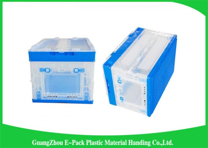 Solid Collapsible Plastic Containers , Foldable plastic storage bins