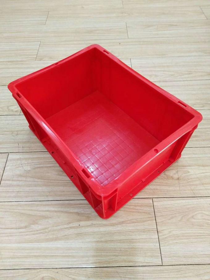 Virgin Plastic Red Euro Stacking Containers 400*300 mm Conveyor Sorting ...